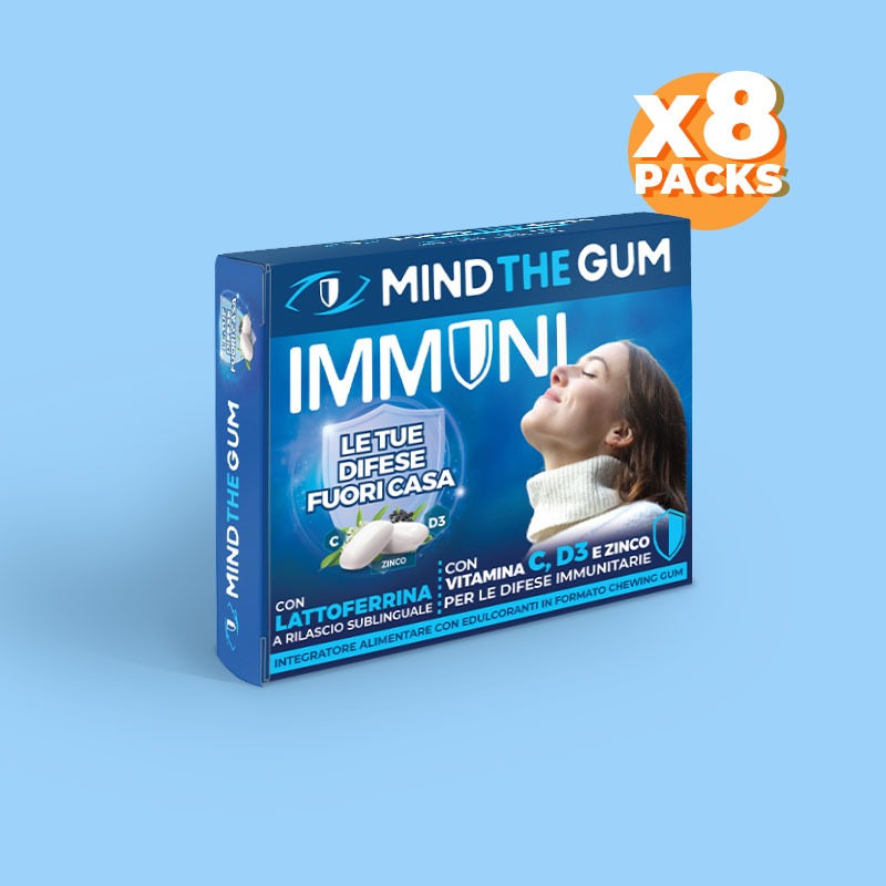 MIND THE GUM - IMMUNI - 8 BLISTER - Naturalisse